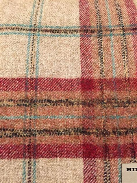 Bronte By Moon Naturalrust Multi Check 100 Wool Throw Factory