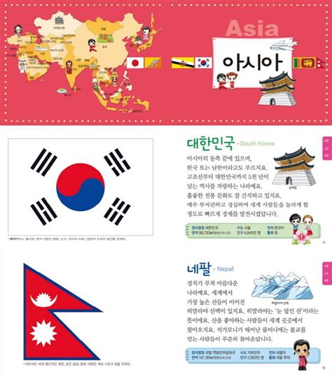 196개 나라 어린이 첫 세계 국기 사전 Ibookpark Inc