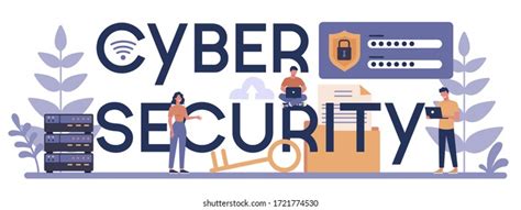 Cyber Web Security Typographic Header Concept Stock Vector Royalty Free 1721774530 Shutterstock