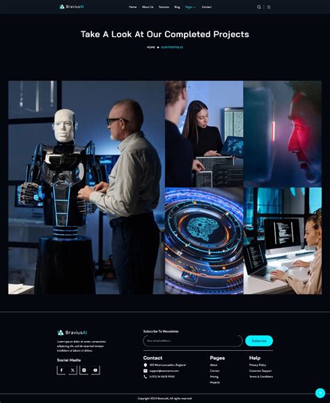 Braviusai Ai And Robotics Tailwind Css Template By Evonicmedia
