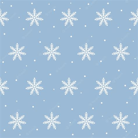 Premium Vector Snowflake Seamless Pattern Background For Design