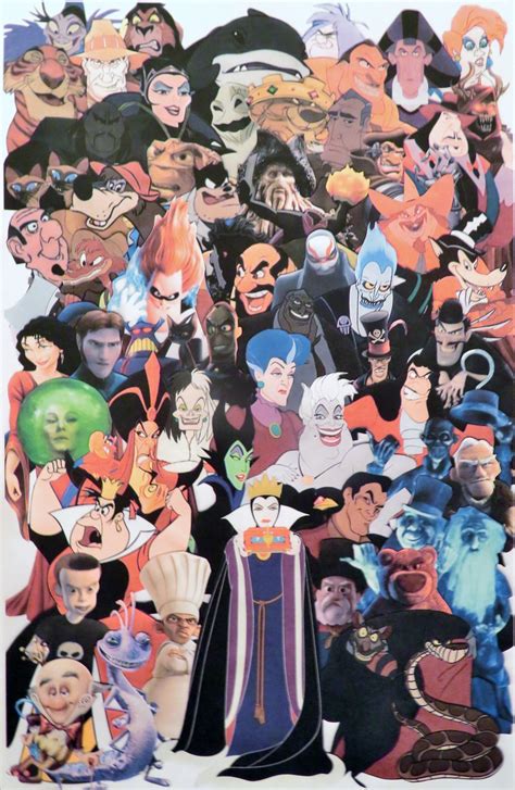 Disney Villain Photo Collage Etsy