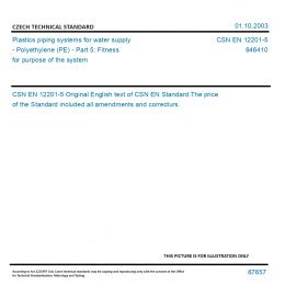 CSN EN 12201-5 - Plastics piping systems for water supply ...