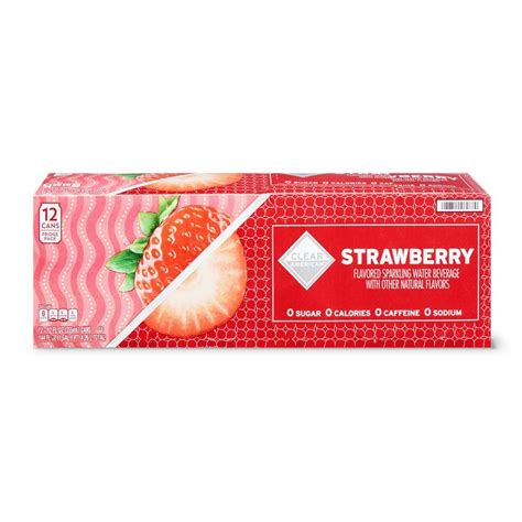 Clear American Strawberry Sparkling Water 12 Fl Oz 12 Count Walmart