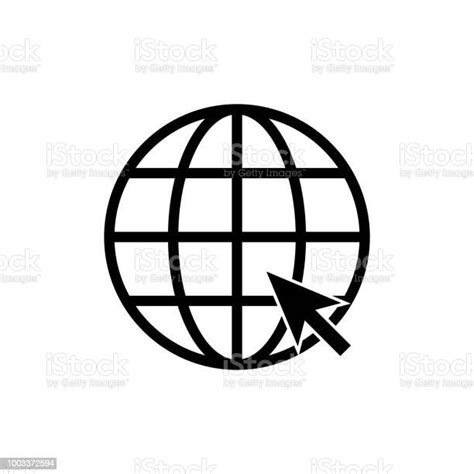 인터넷 벡터 평면 아이콘입니다 웹 표시로 이동 합니다 웹 사이트 디자인 로고 Ui 애플 리 케이 션에 대 한 그림 Eps10입니다 에 대한 스톡 벡터 아트 및 기타