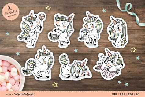Cute Unicorn Stickers For Laptop At Myesha Litherland Blog