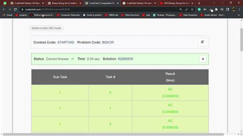 Binary String Xor Codechef Solution Youtube