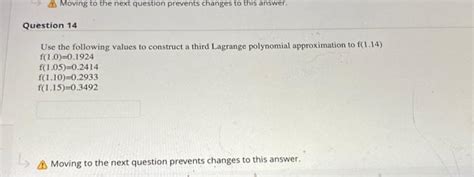 Solved Use The Following Values To Construct A Third