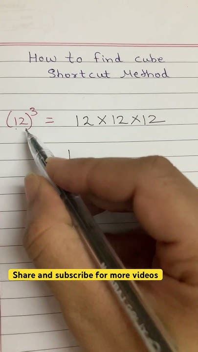 Find Cube Shortcut Method Youtube