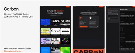 Michael Andreuzza On Linkedin Carbon Multipage Directory Theme Built With Astro And Tailwind