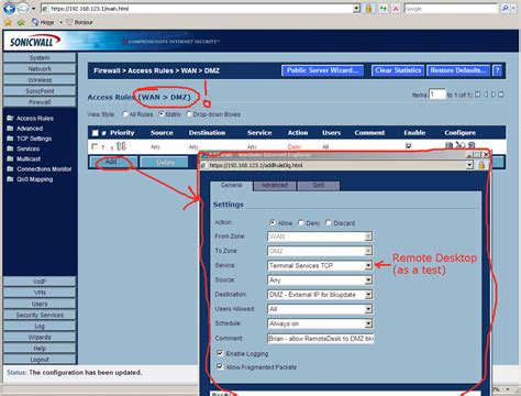 Solved Help With Exchange On A Sonicwall TZ Experts Exchange