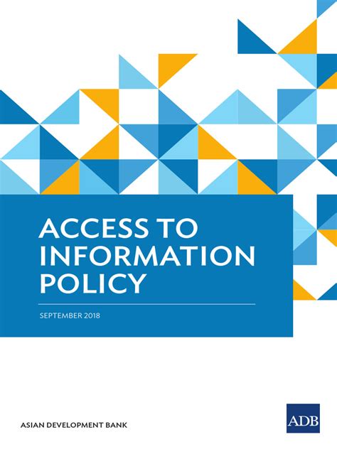 Adb Access To Information Policy 2018 Pdf Auditors Report
