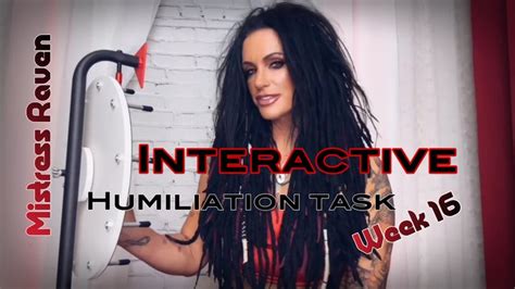 Interactive Humiliation Task 2023 Week 16 Mistressravenfd Clips4sale