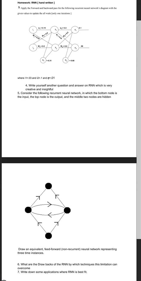 Solved Homework Rnn [ Hand Written ] 3 Apply The Forward