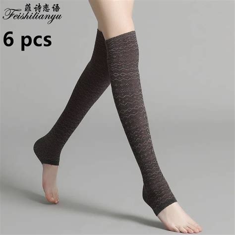 6 Pcs Fashion Socks Thigh High Over The Knee Sock Long Cotton Sex Stockings For Knitting Ladies