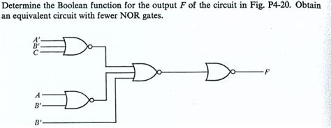 Solved Determine The Boolean Function For The Output F Of