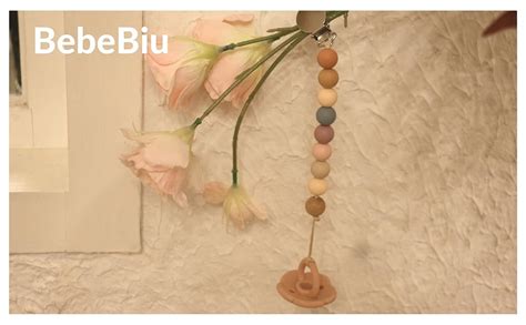 Bebebiu 2 Pack Pacifier Clips Silicone Pacifier Clip For