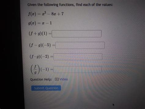 answered given the following functions find… bartleby