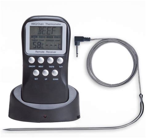 Wireless Thermometer with Easy-Read Digital Display | Rotisserie ...