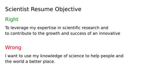 Top 16 Scientist Resume Objective Examples Resumecat