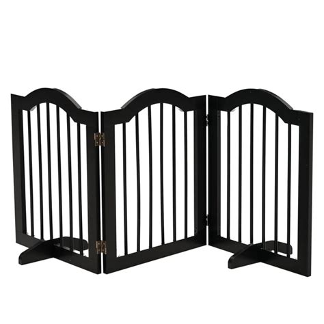 Dropship 24h Foldable Dog Gate 3 Panels Freestanding Pet Gate