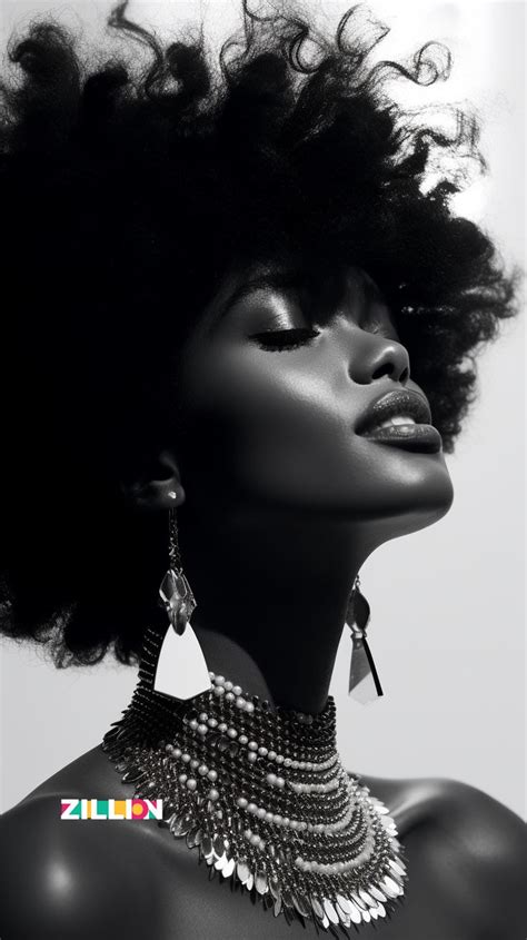 Black Beauty Black And White Portraits Black Women Art Portrait