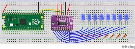 Raspberry Pi Pico 2 Schieberegister 74hc164d In Micropython Programmieren Technik Blog