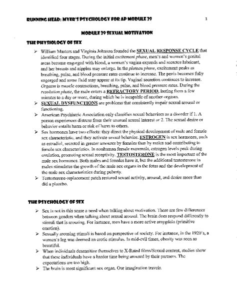 Module Notes PSY Studocu