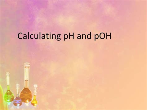 PPT Calculating PH And POH PowerPoint Presentation Free Download ID