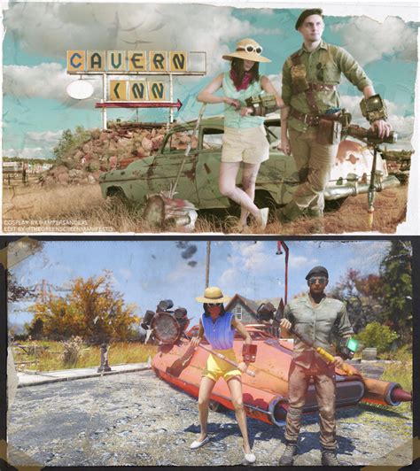 Self Fallout 76 Cosplay Vs In Game Characters With Me And My