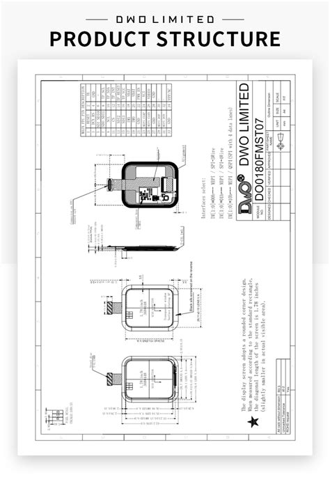 Do0180fmst07 Amoled Screen 178 18 368448 Spi Qspi Mipi Display Module Stm32 Esp32 Code