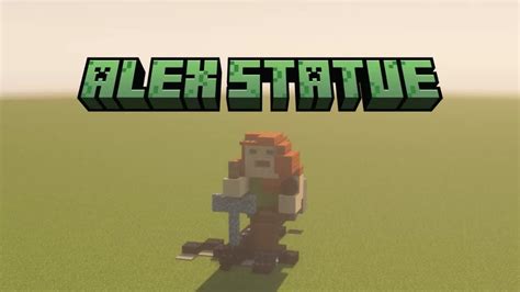 Alex Statue Schematic Minecraft Map