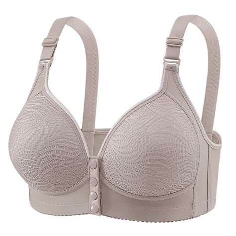 Linglang Bras For Women Front Closure Nursing Plus Sized Front Buttoned