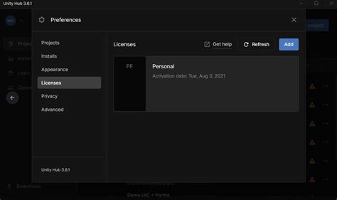 I See The Error No Active Licenses When I Open The Unity Hub Unity Support Help Center