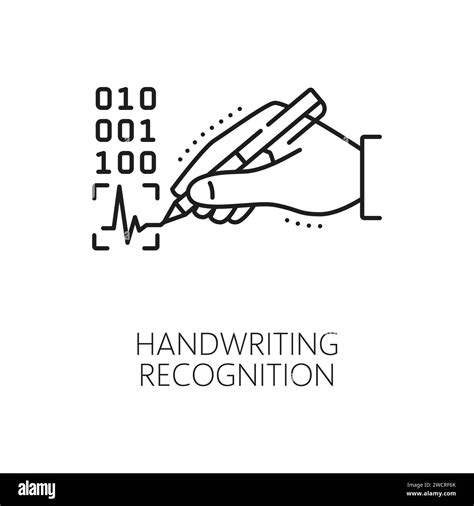 Handwriting Biometric Identification Recognition And Verification Icon Signature Secure
