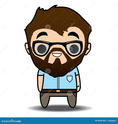 little programmer character icon stock vector image 40331967