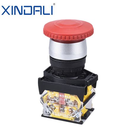 Xdl Bt Mushroom Push Button Head Metal Push Pull Switch With Mushroom Push Button And Push