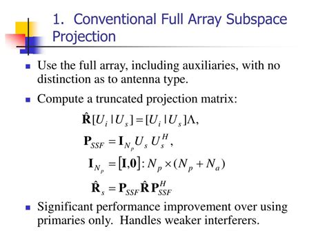 PPT Subspace Projection Methods For RFI Mitigation In Radio Astronomy PowerPoint Presentation