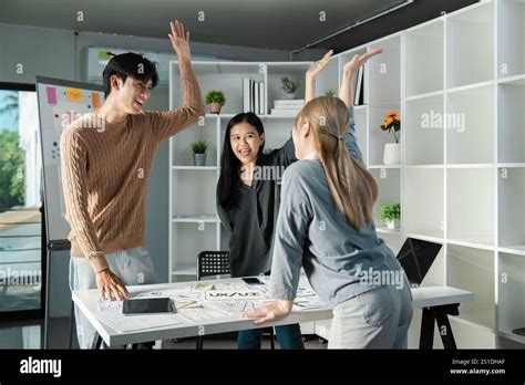 Creative Ux Ui Design Team Brainstorming Session In Modern Office Environment With Diverse