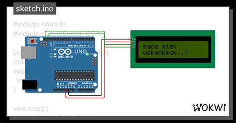 Audya Marzha Membuat Tulisan Menggunakan Lcd Rangkaian Wokwi Esp32