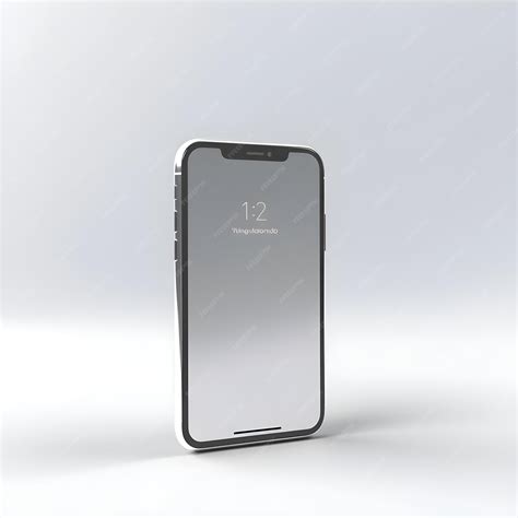 색 바탕에 빈 화면을 가진 스마트폰 3d 렌더링 무료 Psd 파일