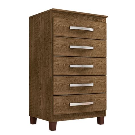 Cômoda 5 Gavetas Ilha Bela Malbec Dfabrica Móveis Madeiramadeira