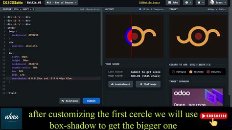 Learn Css By Practicing Css Battle Challenge 11 Eye Of Sauron Youtube