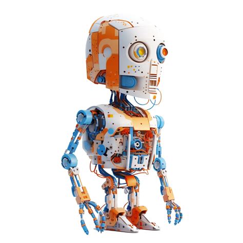 Robot Isolated On Background With 24509133 Png