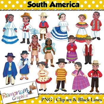 South American People Clipart