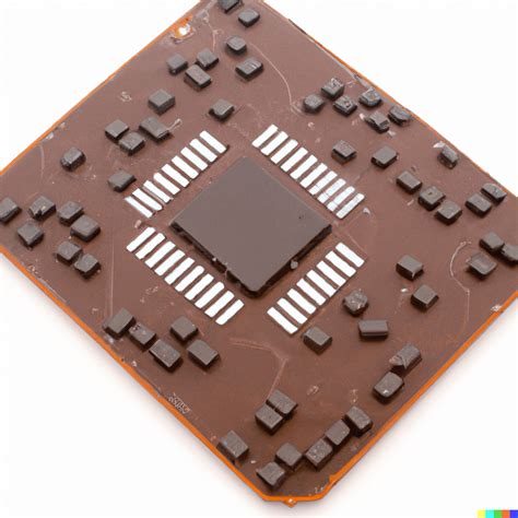 A Big Computer Chip Made Of Chocolate R Dalle2