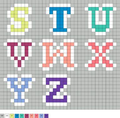 Perler Bead Letters Six Alphabets DIY Candy Perler Bead Letters Six Alphabets DIY Candy