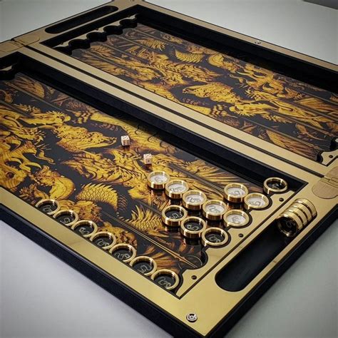 Custom Backgammon Set Personalized Board And Pieces Unique Board