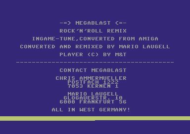 CSDb Rock N Roll Remix By Megablast CSDb Rock N Roll Remix By Megablast