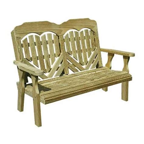 Treated Pine Heartback Garden Bench Backyardlandscapingstore